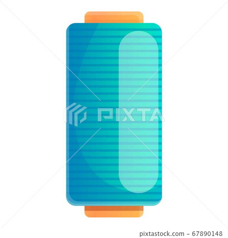 Fiber fabric bobine icon, cartoon style - Stock Illustration [67890148 ...