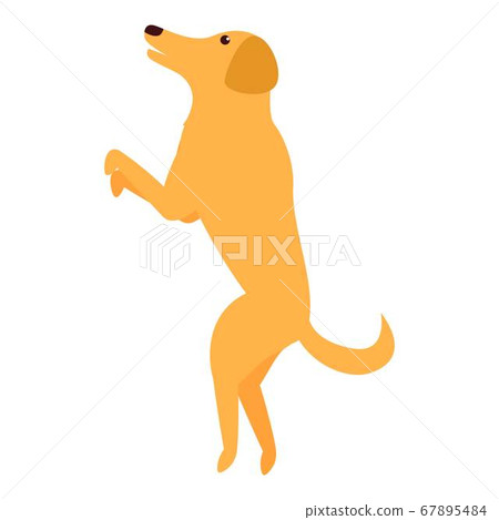 Dog jumping icon, cartoon style - Stock Illustration [67895484] - PIXTA