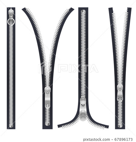 Black Zipper Vector