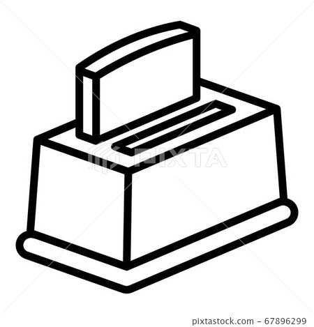 Bread toaster icon, outline style - Stock Illustration [67896299] - PIXTA