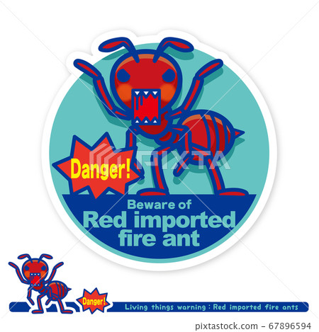 Fire ant warning: Fire ant haunting warning... - Stock Illustration ...