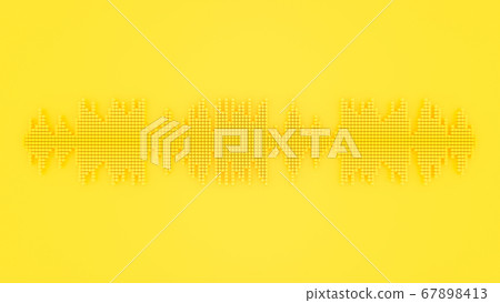Sound wave Yellow color - Stock Illustration [67898413] - PIXTA
