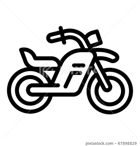Street bike icon, outline style - Stock Illustration [67898829] - PIXTA