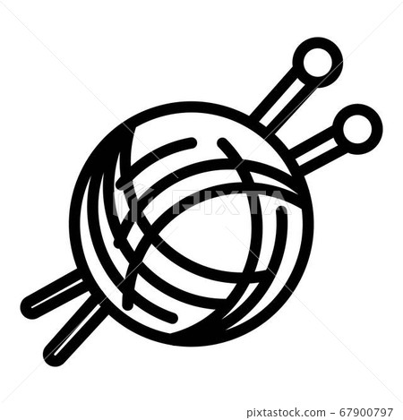 Thread icon, outline style - Stock Illustration [67900797] - PIXTA