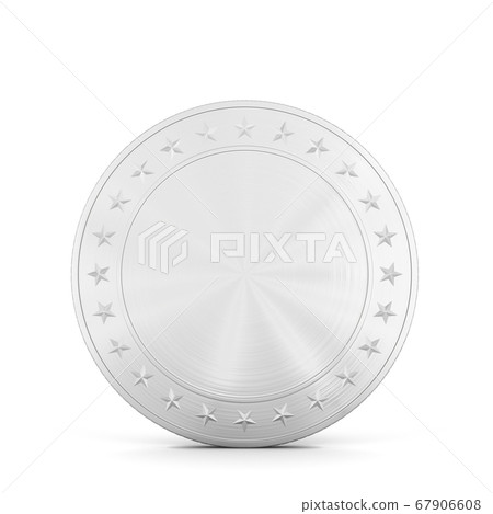 Empty silver coin - Stock Illustration [67906608] - PIXTA