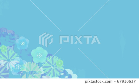 Japanese pattern blue background illustration... - Stock Illustration ...