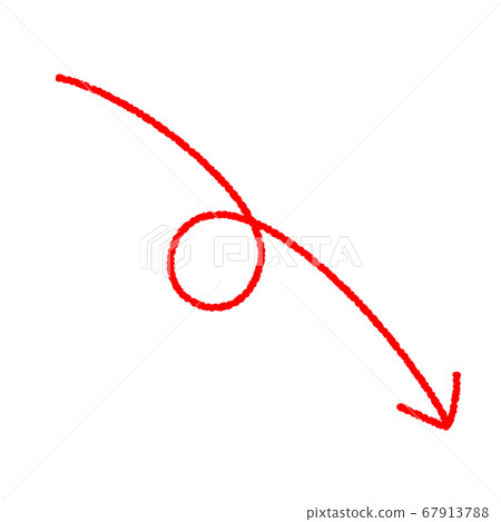 Vector illustration of red arrow 1 - Stock Illustration [67913788] - PIXTA