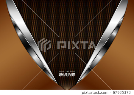 Metallic background.Brown and silver with... - Stock Illustration ...