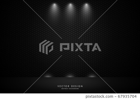 Metal background.Studio backdrop with spotlight - Stock Illustration ...