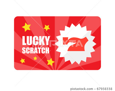 Scratch card, lottery, illustration - Stock Illustration [67938338] - PIXTA