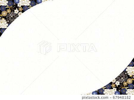 Black Japanese pattern frame 02 - Stock Illustration [67948182] - PIXTA