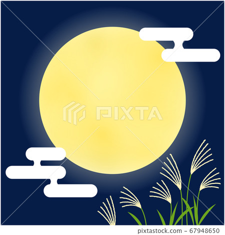 Jugoya_Full Moon Frame - Stock Illustration [67948650] - PIXTA