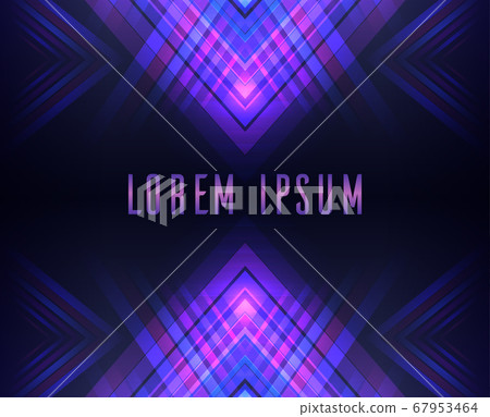 Template vector neon geometric card . Element - Stock Illustration ...
