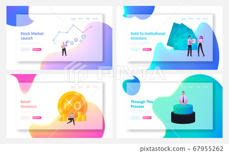 IPO Initial Public Offering Landing Page...-插圖素材 [67955262] - PIXTA圖庫