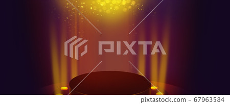 Casino hall in the dark. Slot machine on the... - Stock Illustration ...