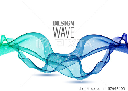 Abstract design blue shining wave background.... - Stock Illustration ...