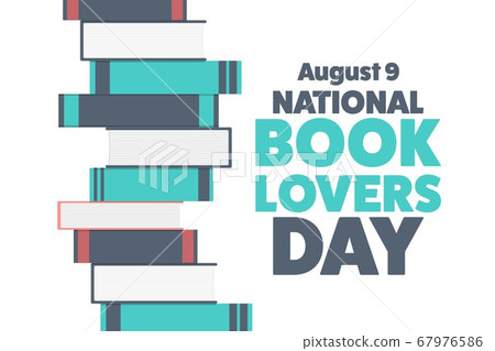 National Book Lovers Day. August 9. Holiday... - Stock Illustration ...