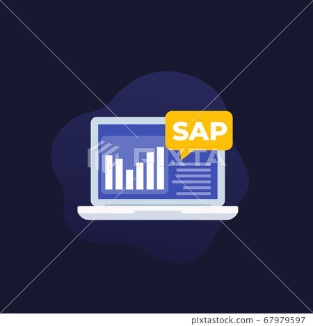 SAP, business automation software vector icon-插圖素材 [67979597] - PIXTA圖庫
