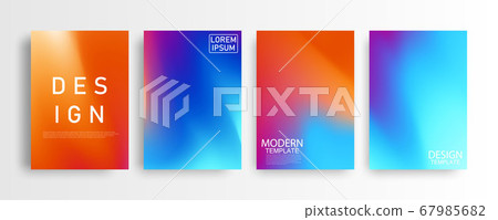Abstract Pastel colorful gradient background A4 - Stock Illustration ...