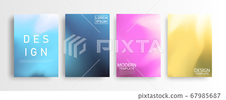 Abstract Pastel colorful gradient background A4 - Stock Illustration ...