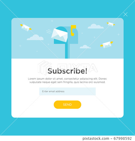vector template for subscribe - Stock Illustration [67998592] - PIXTA