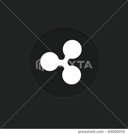 Ripple icon for internet money. Ripple... - Stock Illustration ...