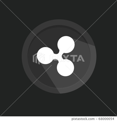 Ripple icon for internet money. Ripple... - Stock Illustration ...