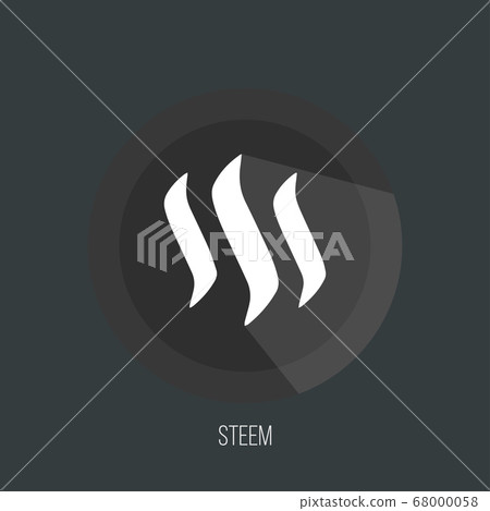 Steem Coin Cryptocurrency Sign. Digital... - Stock Illustration ...