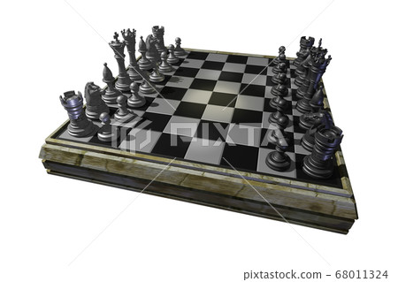 Chess (CG: transparent material) - Stock Illustration [68011324] - PIXTA