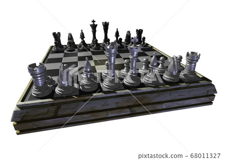 Chess (CG: transparent material) - Stock Illustration [68011327] - PIXTA