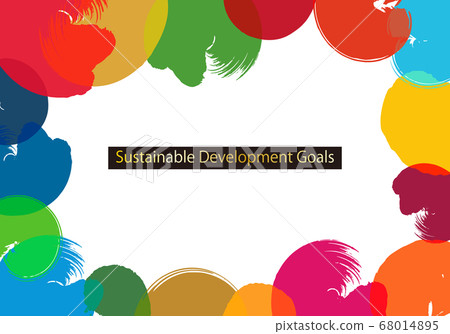 Abstract frame of SDGs designated color - Stock Illustration [68014895 ...