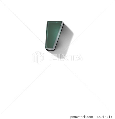 Realistic glass block apostrophe - Stock Illustration [68018713] - PIXTA