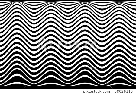 Abstract horizontal repeated wave background. - Stock Illustration ...