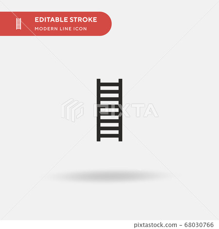 Ladder Simple vector icon. Illustration symbol... - Stock Illustration ...