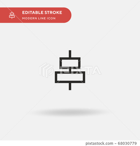 Align Simple vector icon. Illustration symbol... - Stock Illustration ...