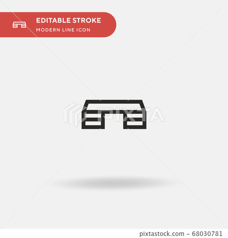 Step Simple vector icon. Illustration symbol...-插圖素材 [68030781] - PIXTA圖庫