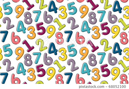 Vector seamless pattern with latin alphabet... - Stock Illustration ...