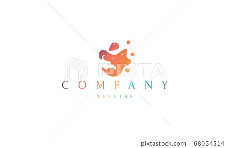 Vector logo on which the abstract image of the... - Stock Illustration ...