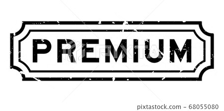 Grunge black premium word rubber seal stamp - Stock Illustration ...