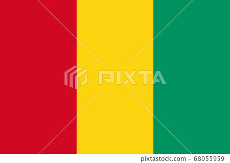 National flag of the Guinea. The main symbol of an - Stock Illustration ...