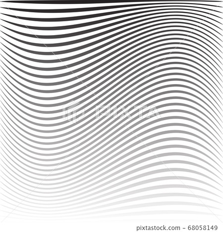 Wavy lines striped texture and background. - Stock Illustration ...