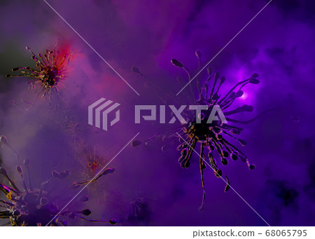 virus in fog - Stock Illustration [68065795] - PIXTA