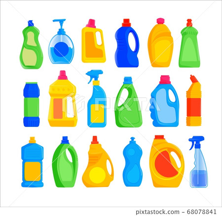 Detergent bottles set - Stock Illustration [68078841] - PIXTA