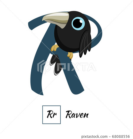 English animal alphabet letter R in vector style - Stock Illustration ...