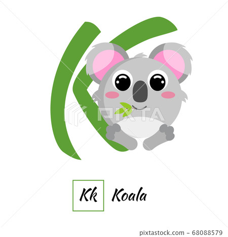 English animal alphabet letter K in vector style - Stock Illustration ...