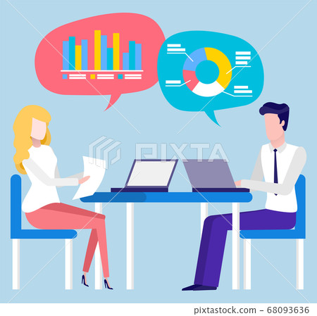 Brokers Cooperation, Trade and Sales Consultant - Stock Illustration ...