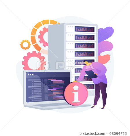Management information system abstract concept... - Stock Illustration ...