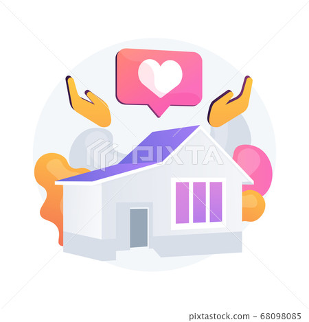 Home help abstract concept vector illustration. - Stock Illustration ...