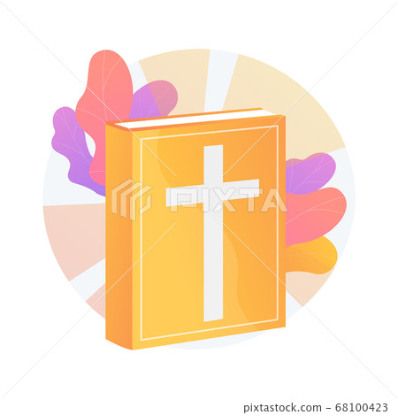 Holy bible abstract concept vector illustration. - Stock Illustration ...