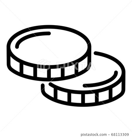 Two pills icon, outline style - Stock Illustration [68113309] - PIXTA